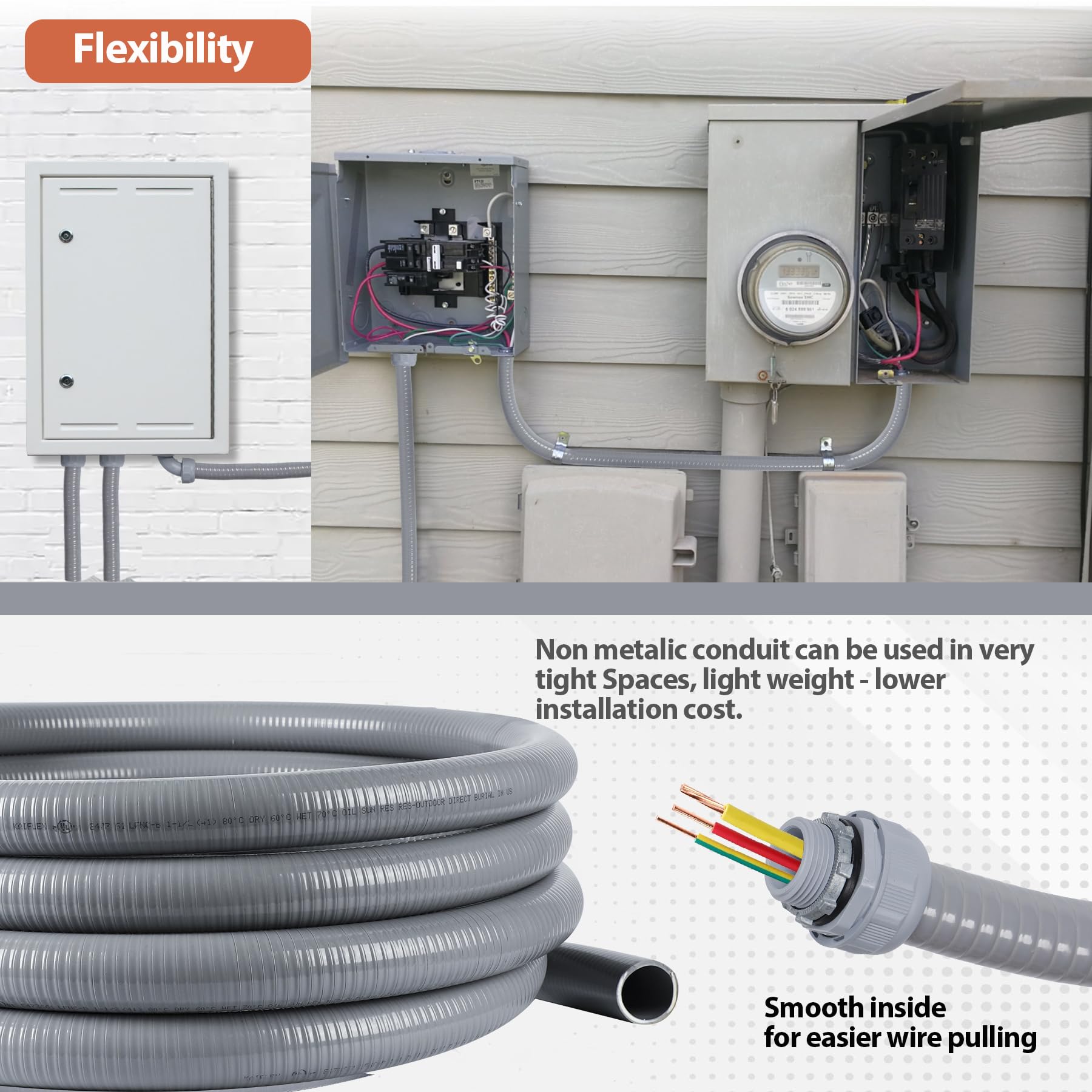 Mua Neorexon Liquid-Tight Conduit 1-1/2 inch 25ft, Electrical Conduit w ...