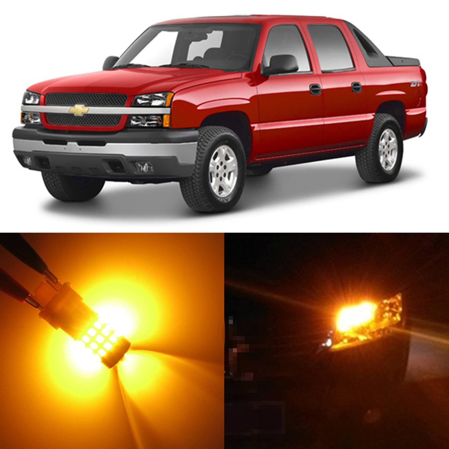 Amazon.com: Alla Lighting 2x Super Bright 3157AK 3457NA 4157NAK Amber ...