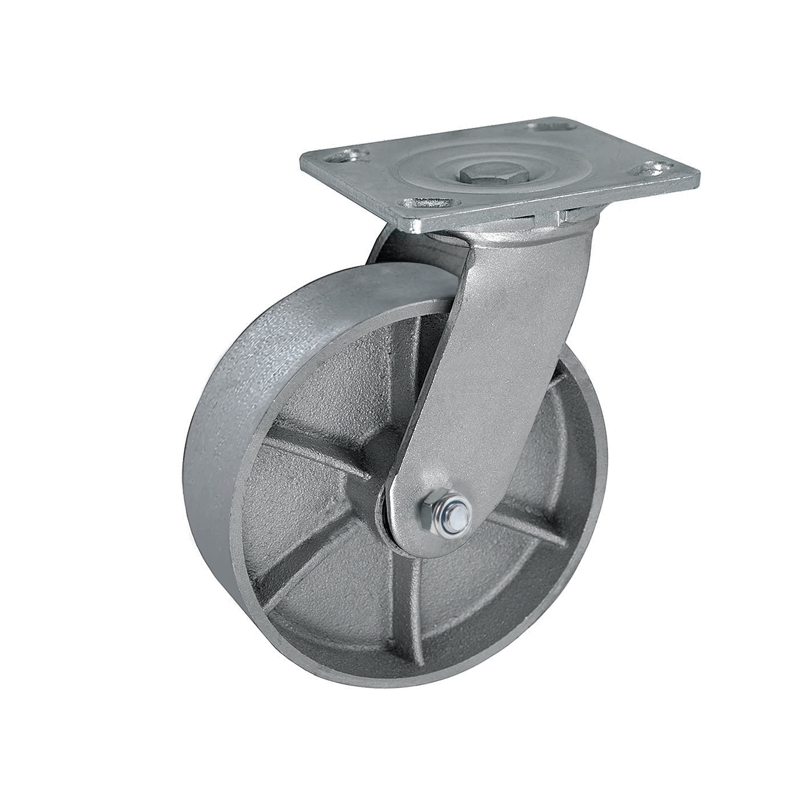 Mua HANDSAMMU 6X2 Heavy Duty Caster Steel Cast Iron Wheel - Industrial ...