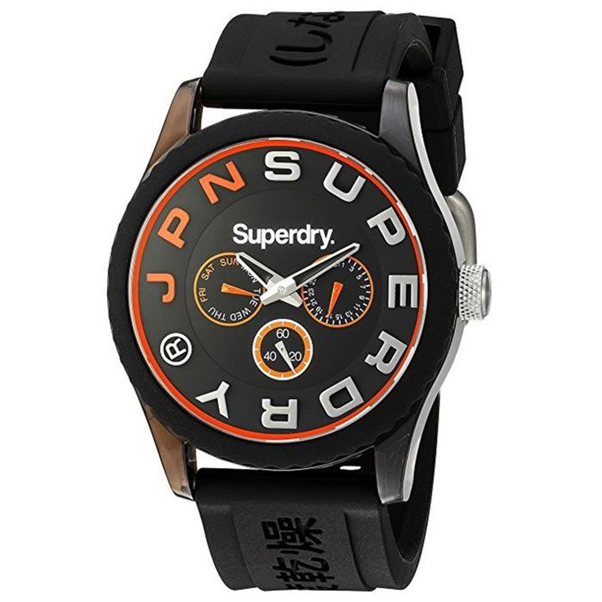 Superdry Men's Analogue Quartz Watch with Silicone Strap SYG170B ...