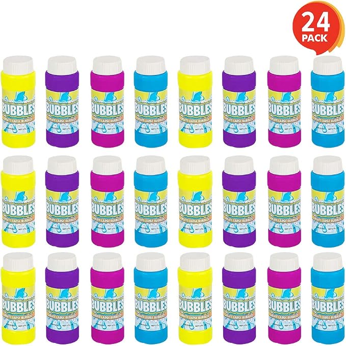 Amazon.com: ArtCreativity 3.5 Inch Bubble Blower Bottles with Wands ...