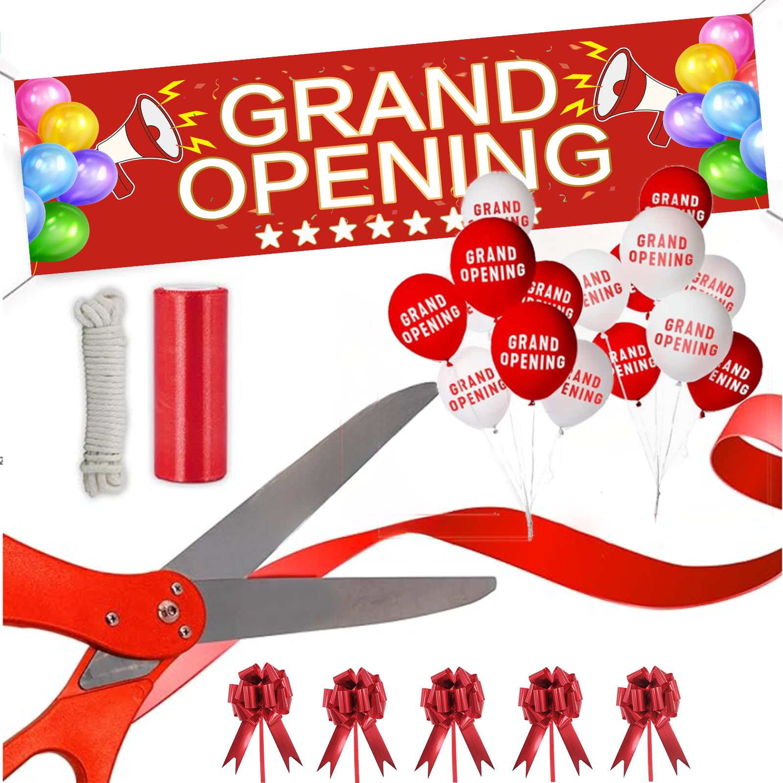 Grand Opening Ribbon Cutting Ceremony Kit?25"Giant Scissors For Ribbon ...