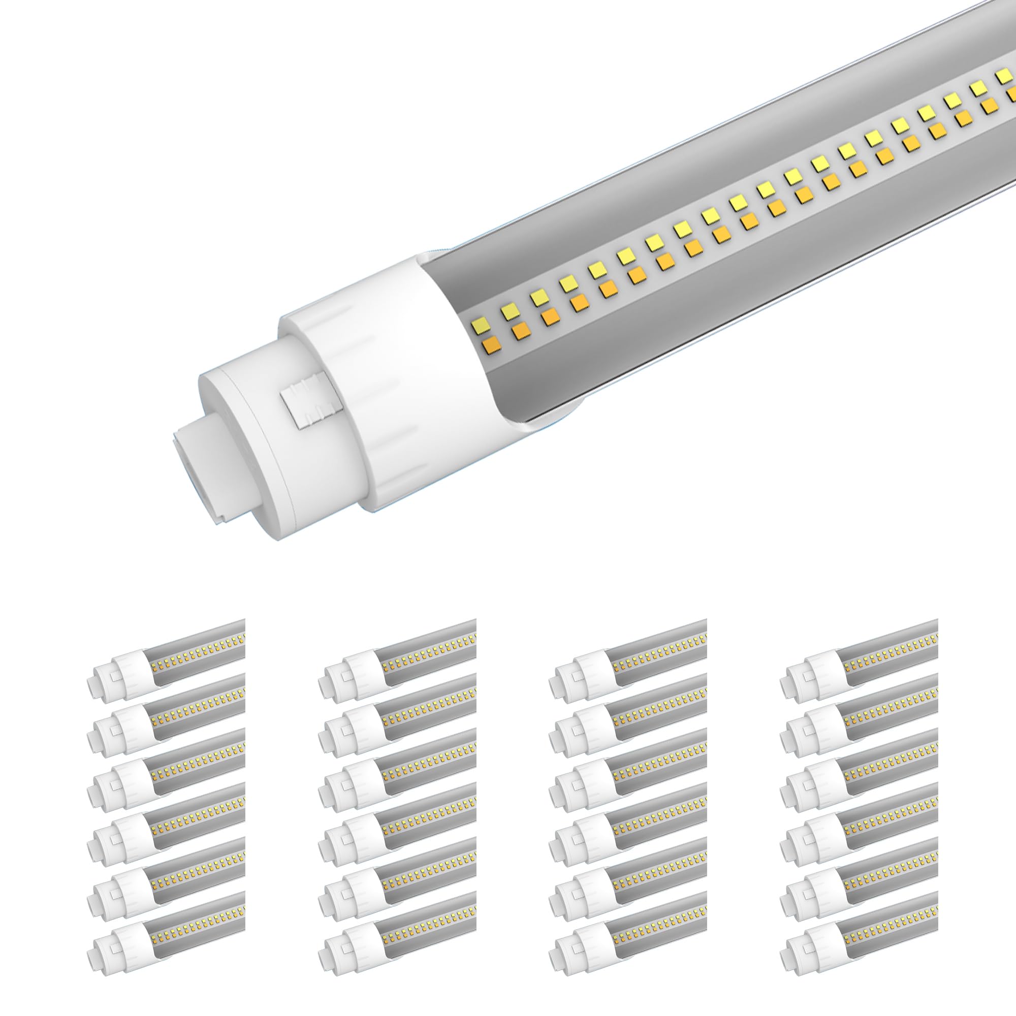 LEDMyplace LED Tube Lights - 8FT T8 LED Ballast Bypass Light Tube, Adjustable Wattage 32-48W ...