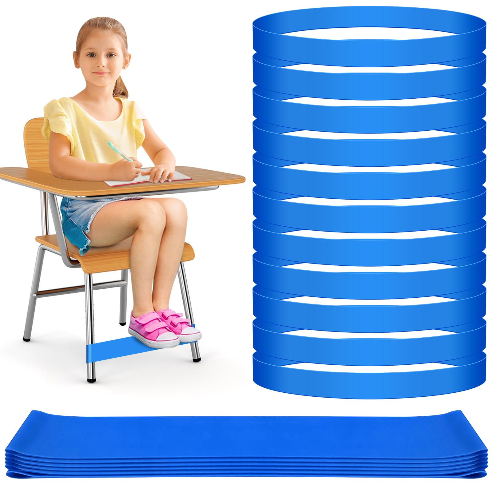 20 Pack Chair Bands for Kids with Fidgety Feet, ADHD Tools for Kids ...