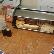 Home-it Stainless Steel Bread Box for kitchen, bread bin, bread storage ...
