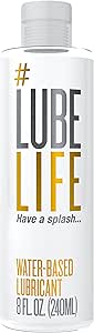#LubeLife Water Based Personal Lubricant, 8 Ounce Sex Lube for Men ...