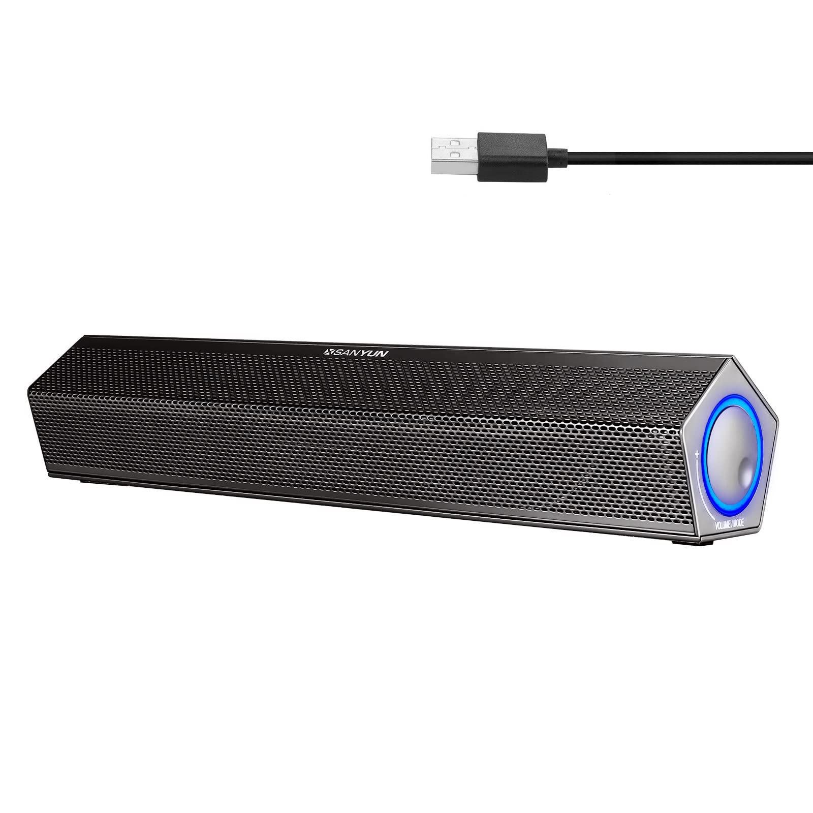 Mua SW010 Computer Speakers, Wired USB Powered Mini Sound Bar ...
