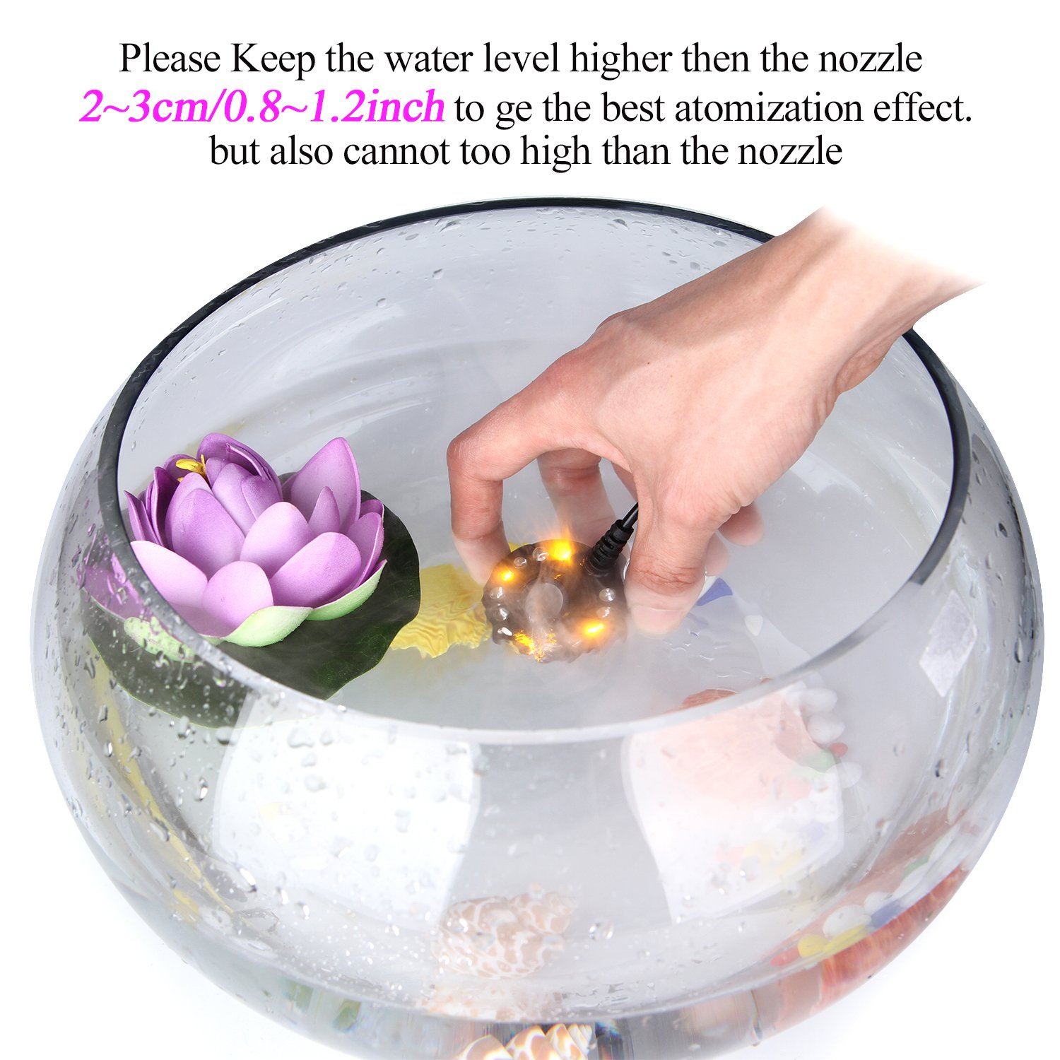 Mua AGPTEK Aluminum Mist Maker Water Fountain Pond Fogger Air ...