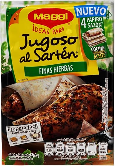 Maggi, Maggi Jugoso Finas Hierbas, 23.4 gramos: Amazon.com.mx ...