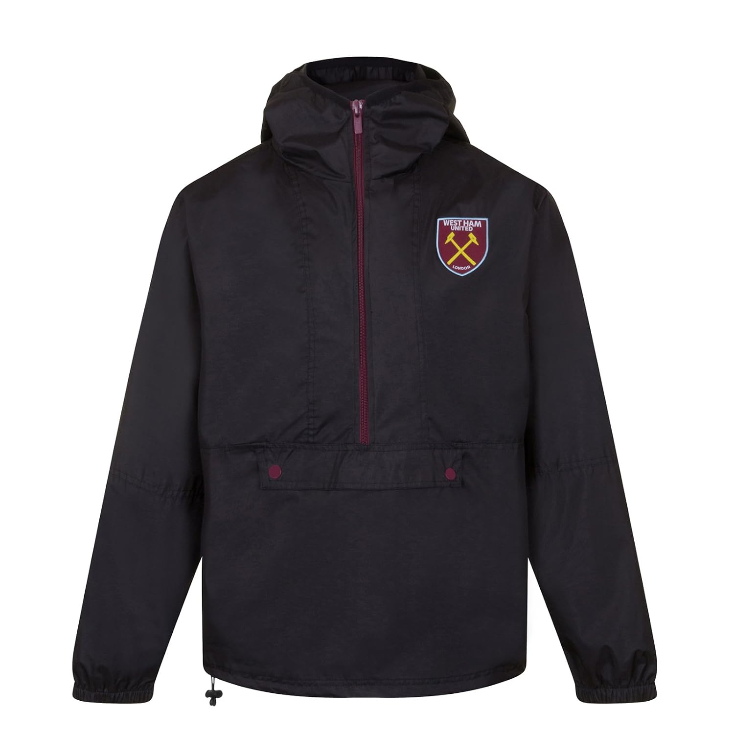 West Ham United FC Official Football Gift Mens Shower Jacket ...