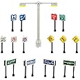 Amazon.com: Building Toys 2 Lane Main Road Traffic Light City Town ...