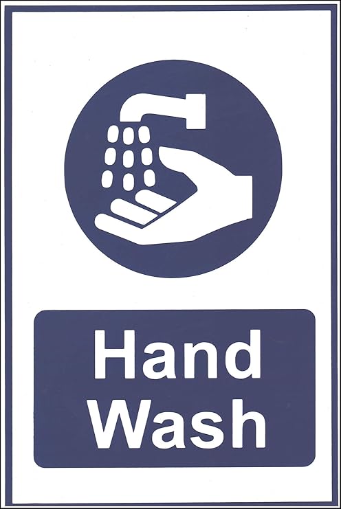 Hand WASH Sticker: Amazon.in: Office Products