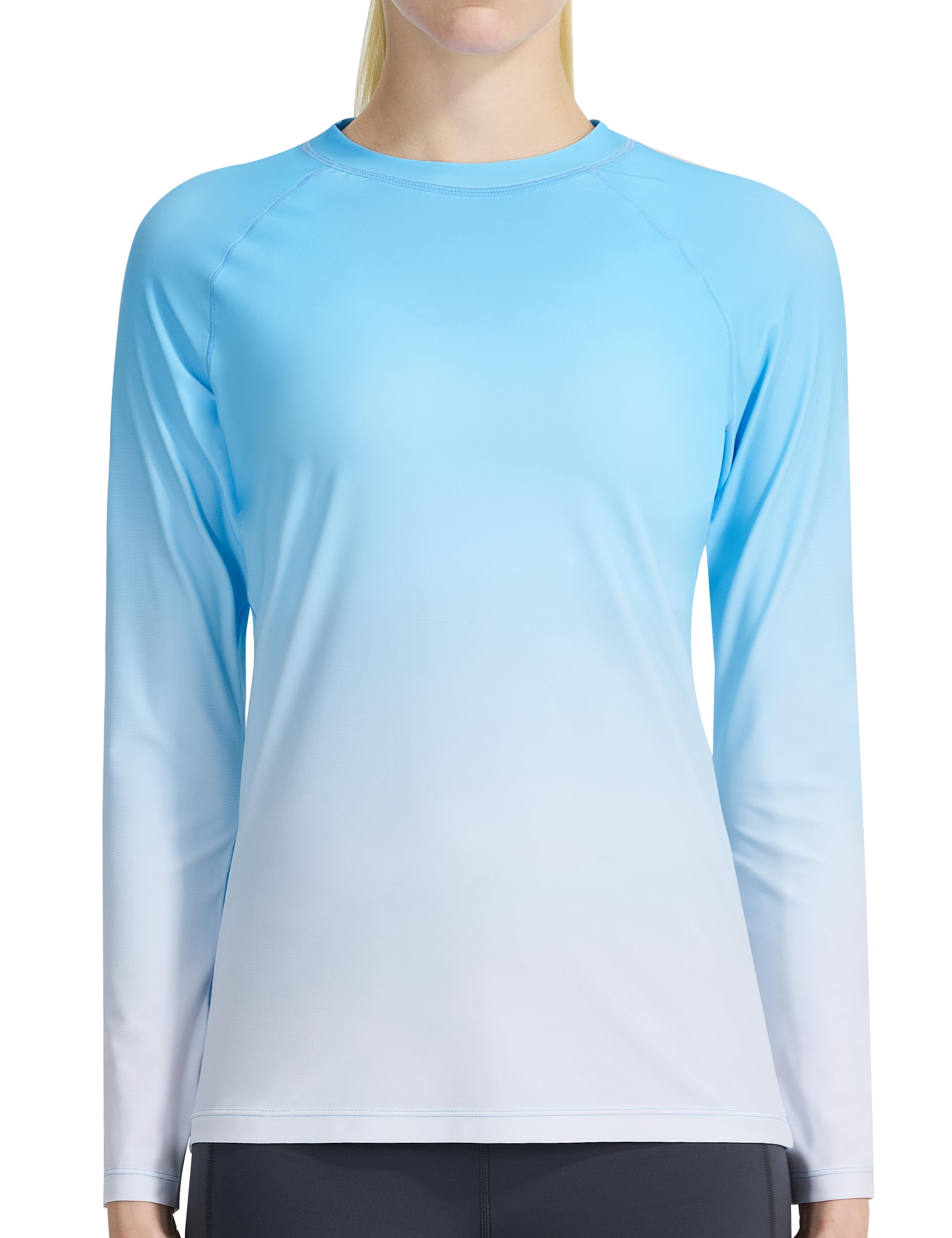 KPSUN Womens Long Sleeve Rash Guard UPF 50+ Swim Shirts Sun Uv ...