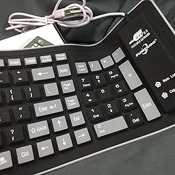 Amazon.com: Sungwoo Foldable Silicone Keyboard USB Wired Waterproof ...