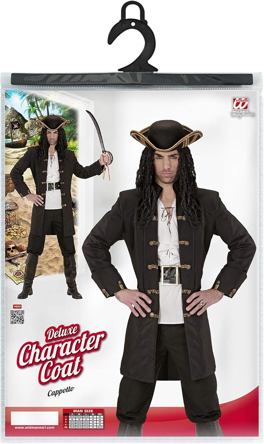 WIDMANN Men’s Capitano Pirata Costume – BigaMart