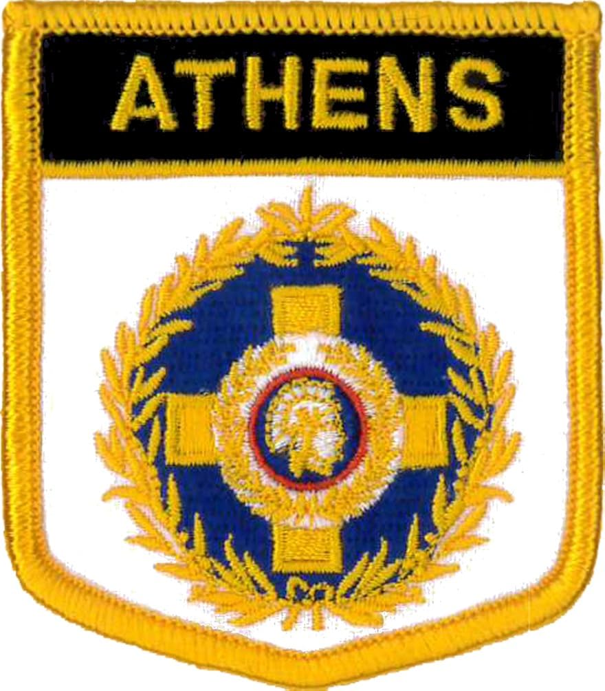 Amazon.com: Athens (City of) Shield Embroidered Patch 7cm x 6cm: Clothing
