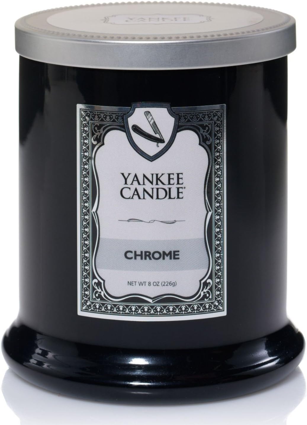 Yankee Candle Barbershop Range Mens Candle Chrome Amazon co uk 