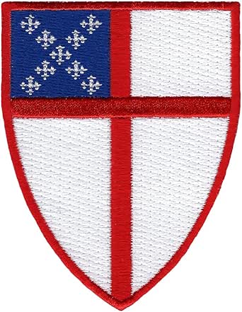 Amazon.com: Episcopal Shield Embroidered Patch Anglican Church Iron-On ...