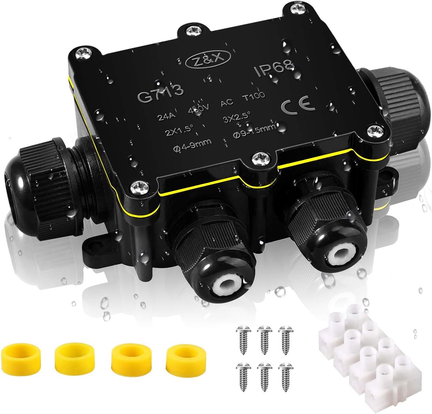 IP68 Junction Box Waterproof Connector Wire for outdoor and garden ...