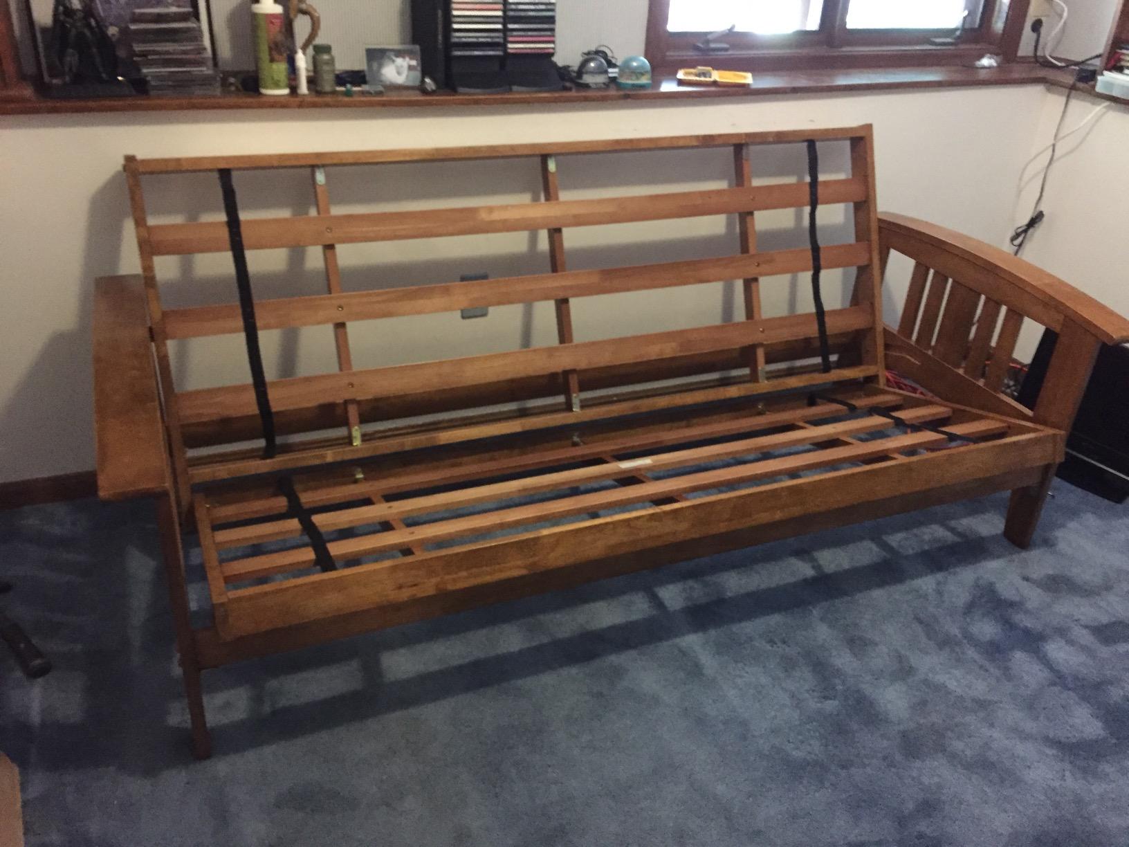$37/mo - Finance Westfield Wood Futon Frame - Full Size | Buy Now, Pay ...