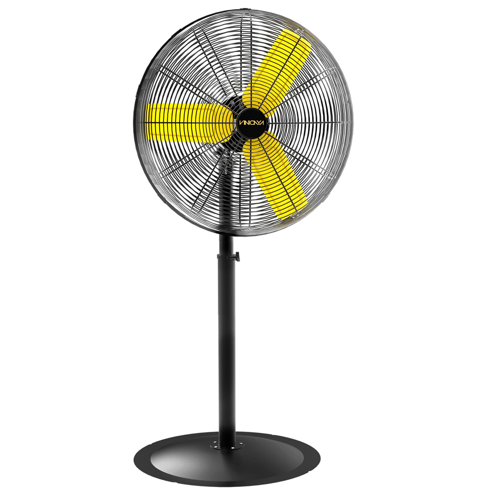 VINICAYA 24 Inch Commercial Industrial Pedestal Fan Oscillating, 7800 ...