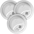 First Alert Smoke Alarm, Interconnect Hardwire Detector with Battery ...
