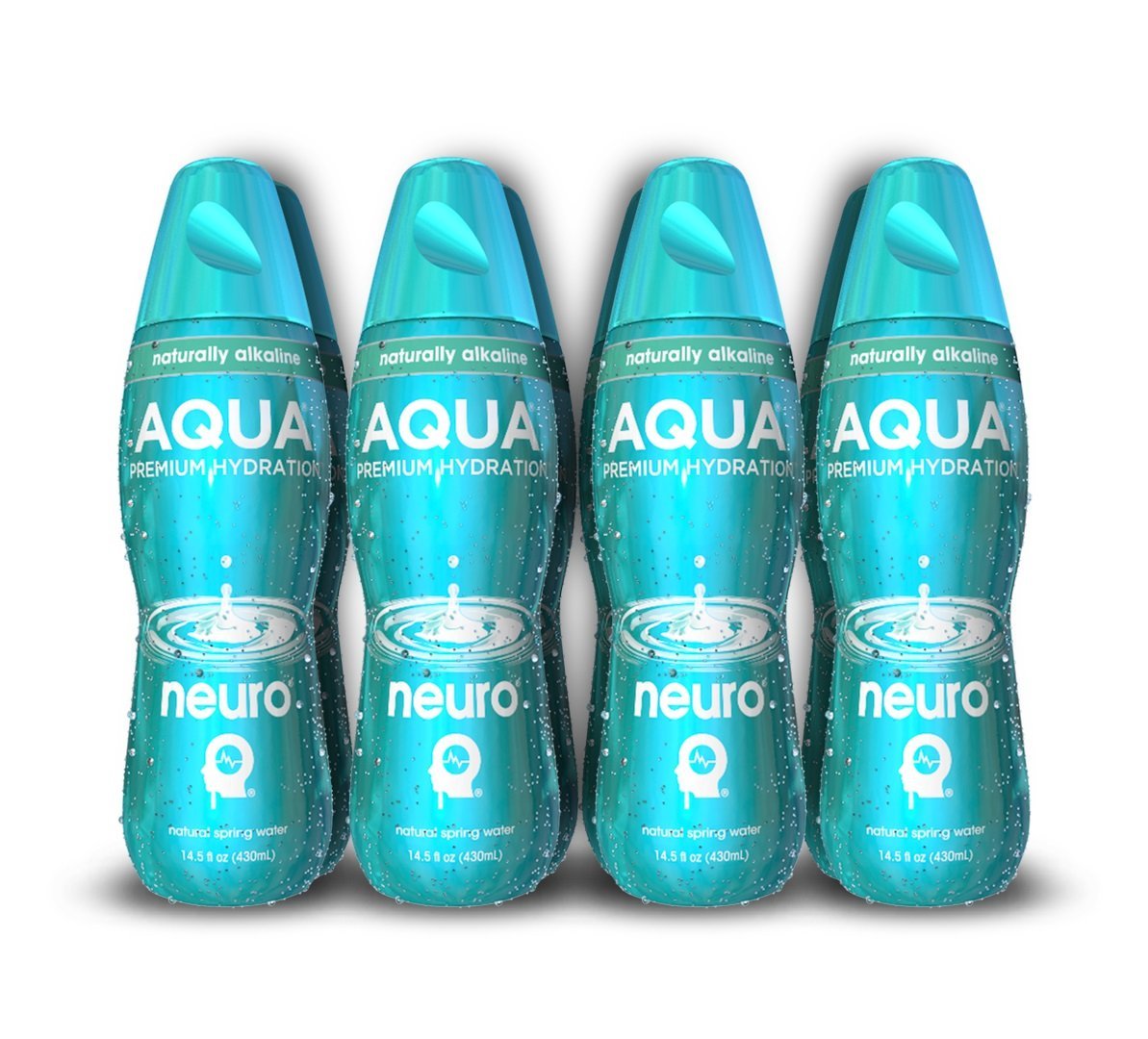 Neuro Nutritional Supplement Drink, Aqua, 14.5-Ounce Bottles (Pack Of ...