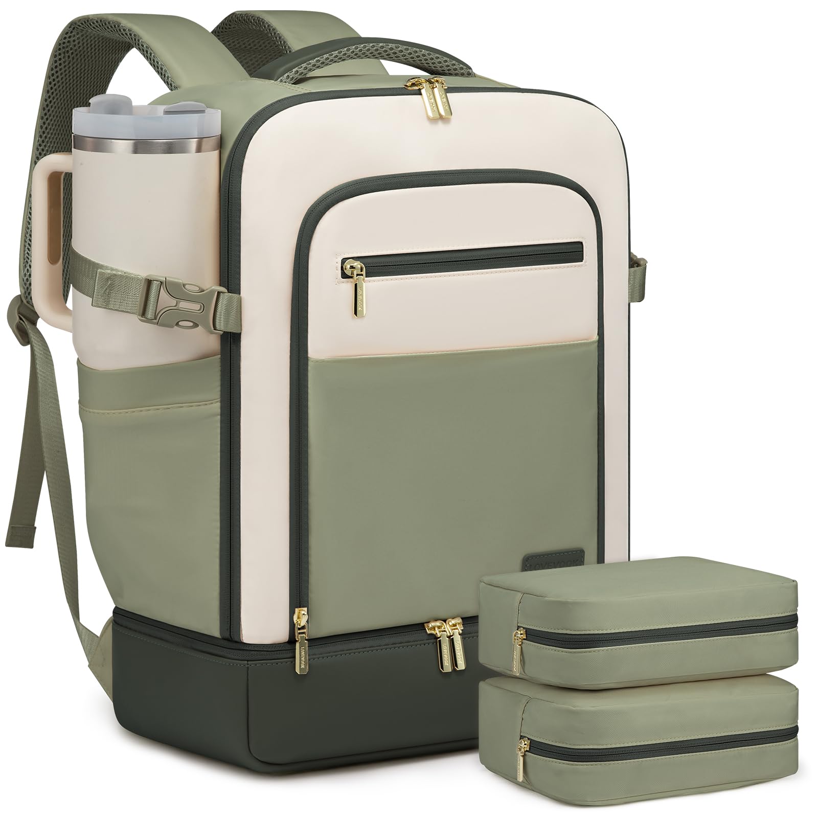 LOVEVOOK Travel Backpack for Women with Shoes Compartment,40L Personal ...