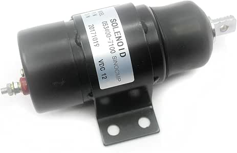 Amazon.com: 053400-7100 0534007100 12V 6H09 Cut Off Solenoid - SINOCMP ...