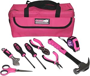 Amazon.com: Grip 9 pc Pink Children's Tool Kit, Kids Tools, Real Tools ...