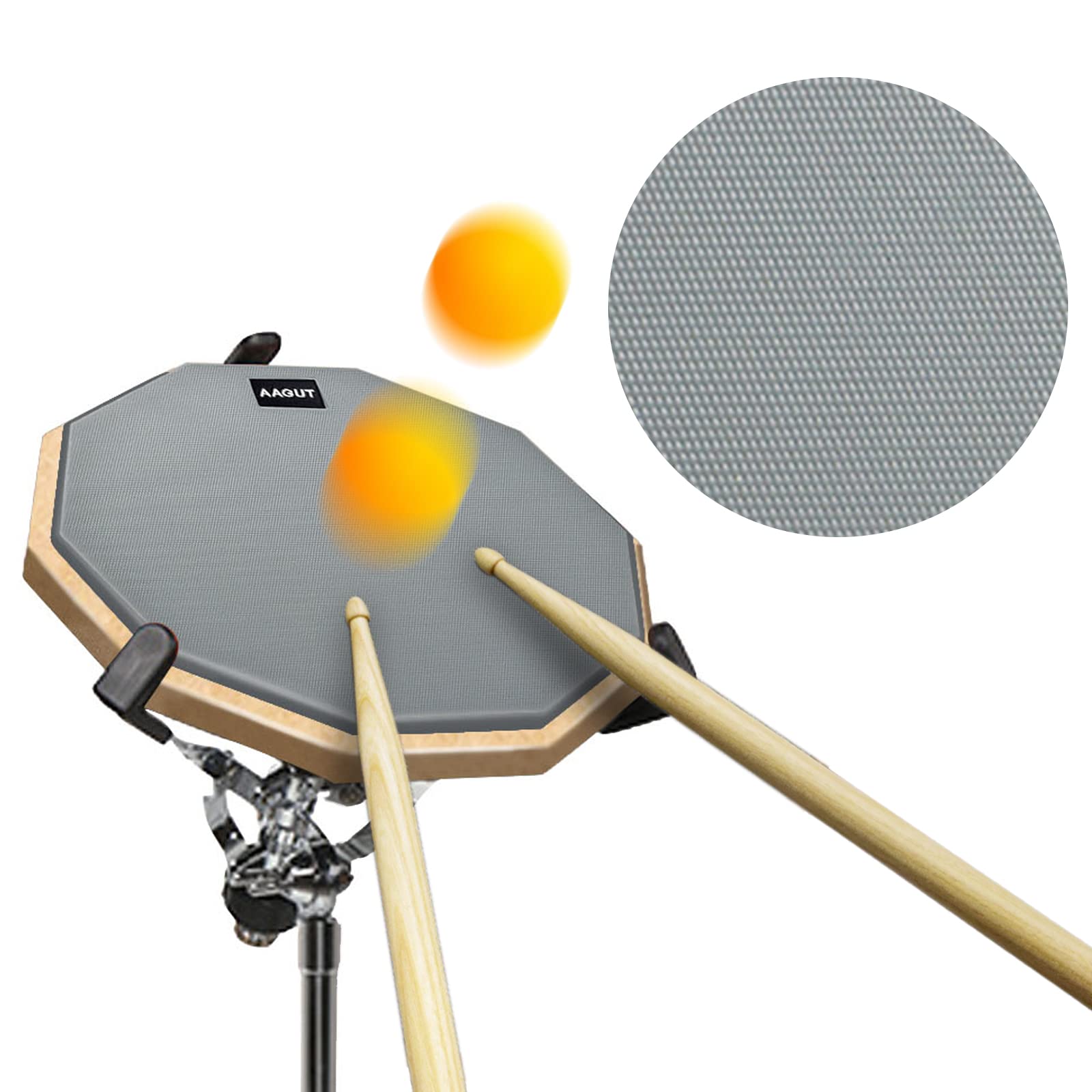 Mua AAGUT Practice Pad with Drum Sticks Set, 12 Inch Marching Band Bass ...