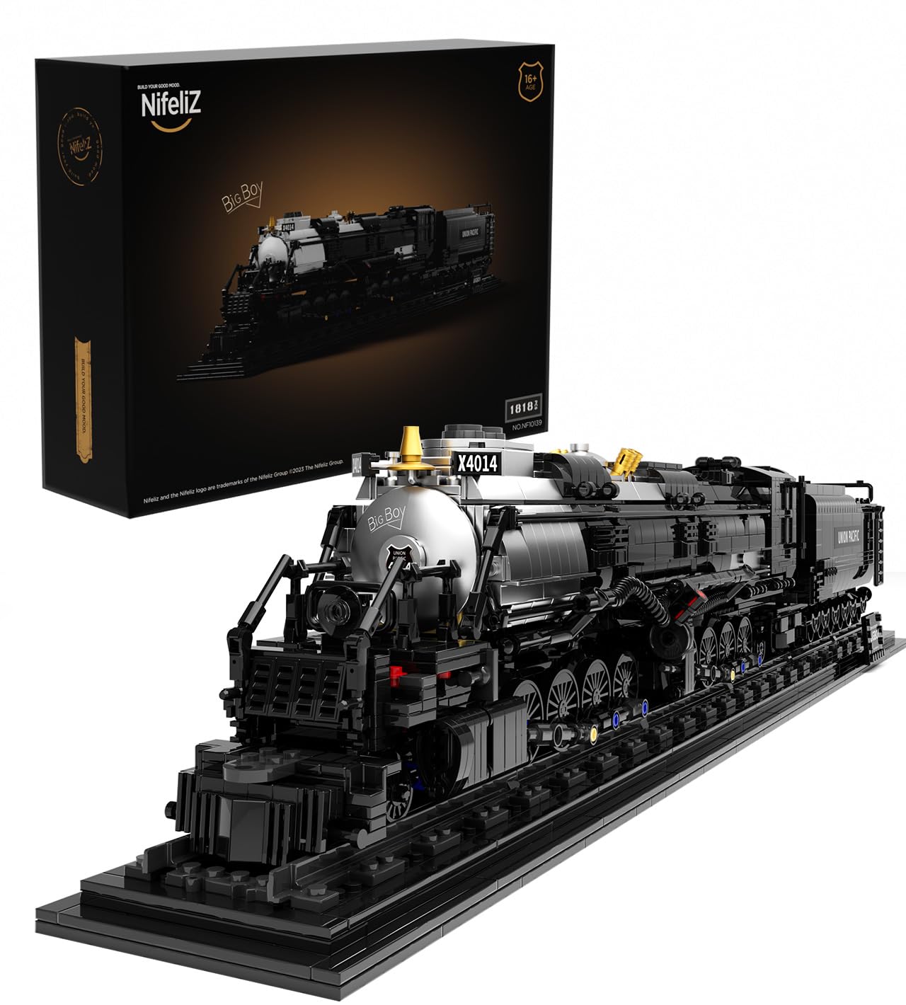 Nifeliz Big Boy Locomotive, Articulated Steam Locomotive Building Block ...