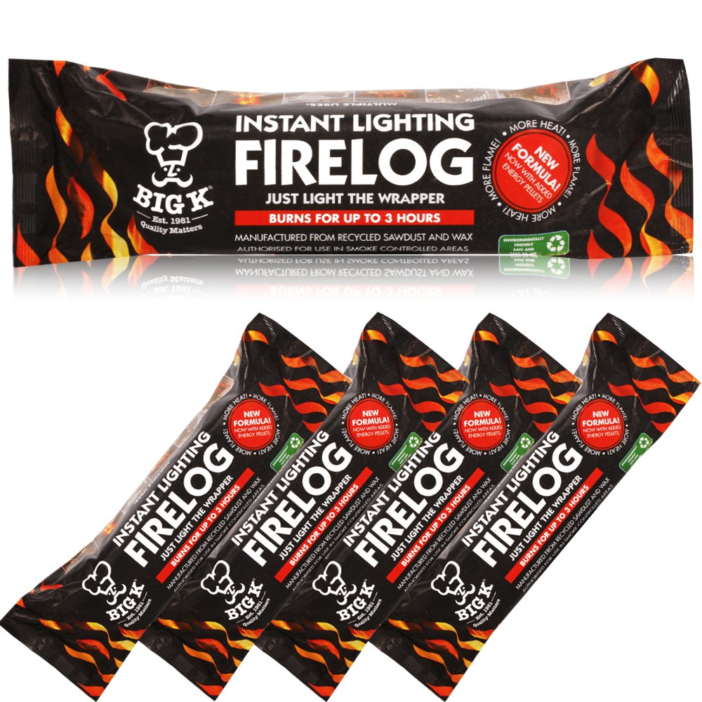 X5 INSTANT LIGHTING FIRE LOG - Long Lasting, for Summer Fire Pits ...