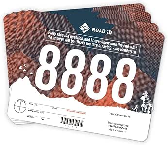 Amazon.com: Road ID Running Bibs - Race Bibs, Race Numbers, Sports Bibs ...