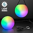 Amazon.com: LED Poi Ball Swirling Light Rave Toy (Set of 2): Toys & Games