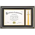 Amazon.com - Yaetm 11x17 Diploma Frame with Tassel Holder for 8.5x11 Certificate Document ...