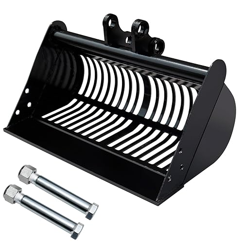 DANWIWEE Mini Excavator Screening Bucket, Excavator Attachments Soil Sieving Buckets 23.6inch ...