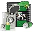 Amazon.com: RVINGPRO 50 Amp Generator Cord 30FT and Power Inlet Box, Pre-Drilled 50 Amp ...