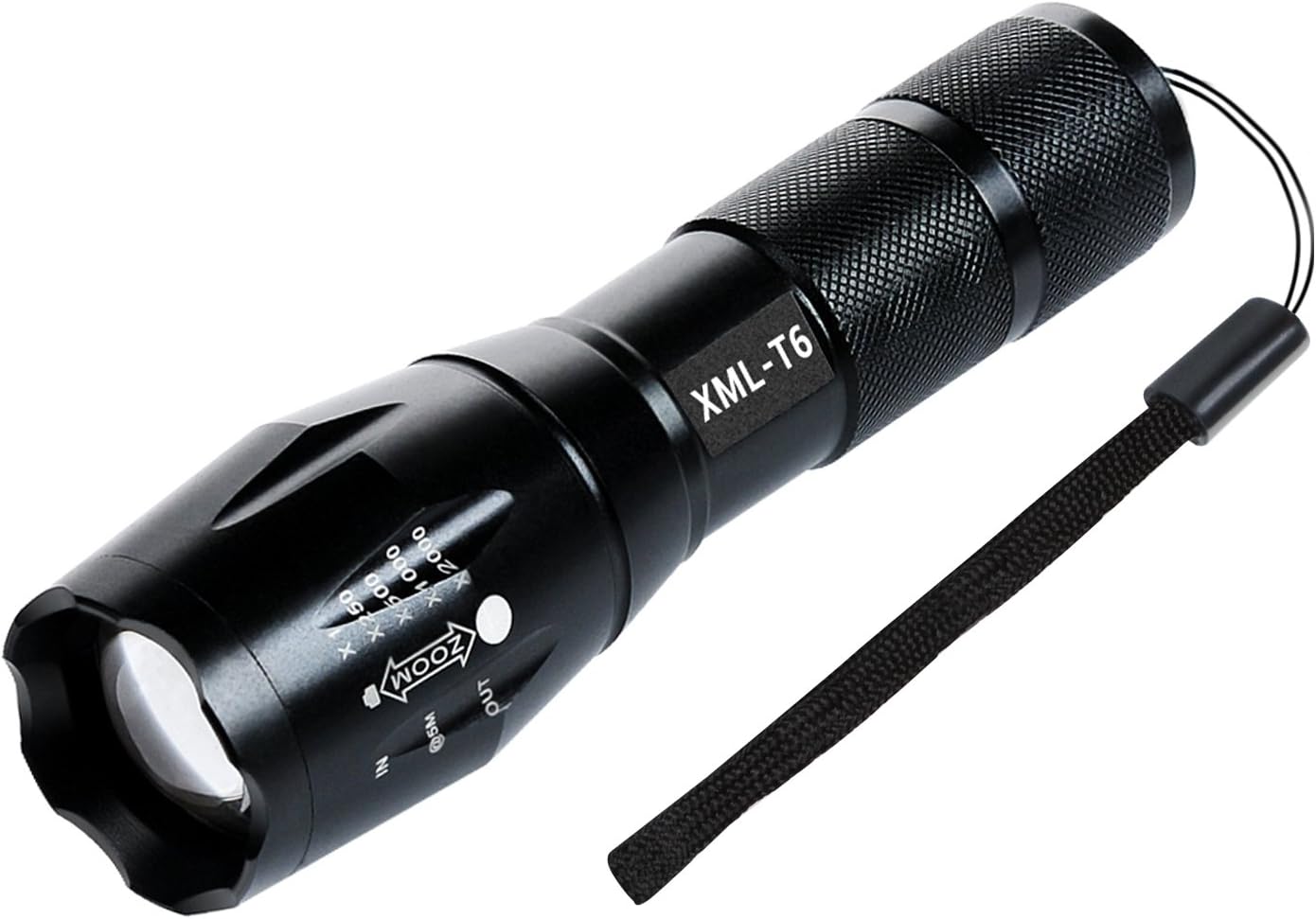 Linterna Táctica LED Militar (800 LM), Chnano Linterna Impermeable ...