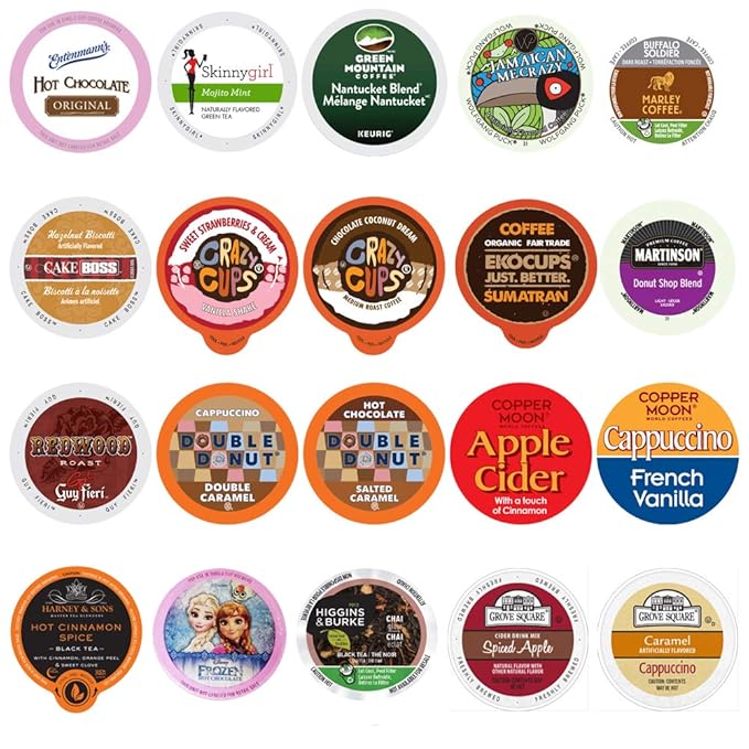 Perfect Samplers Coffee, Tea, Cider, Cappuccino, and Hot Chocolate ...