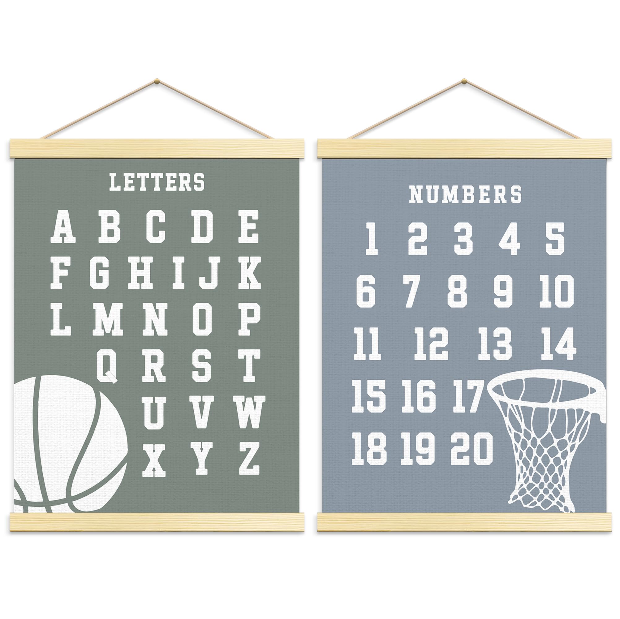 Mua Buildinest Numbers Abc Wall Chart for Toddler Learning Posters ...