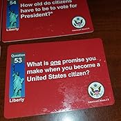 Amazon.com: US Citizenship test civics flash cards for the ...
