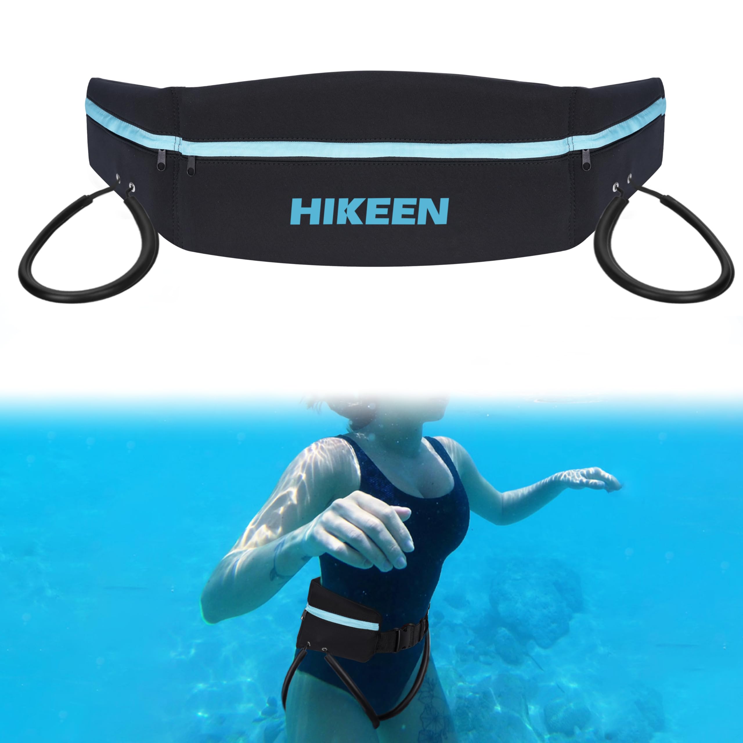 Hikeen Swim Belt for Adults,Water Aerobics Equipment with Fixing Straps ...