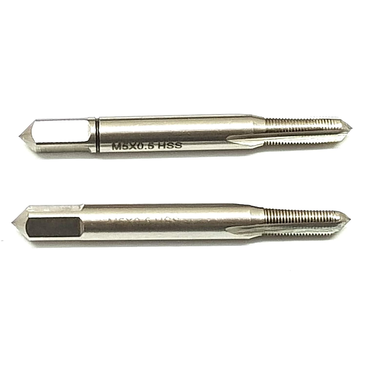 Handgewindebohrer 2 tlg. Feingewinde ab M3 - M24 Gewindeschneider (M5 x ...