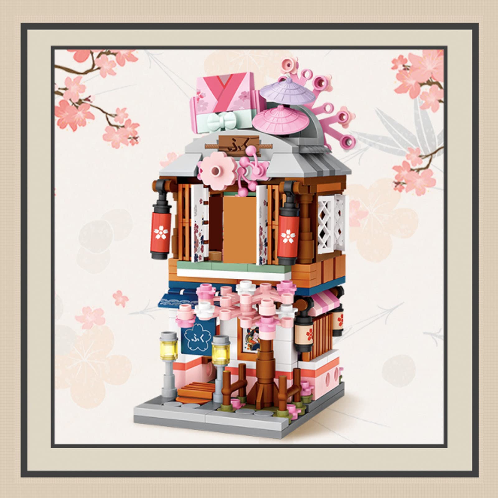 Mua Japanese Street View Shop Bricks, Mini DIY Building Blocks Model MOC Construction Toy NOT ...