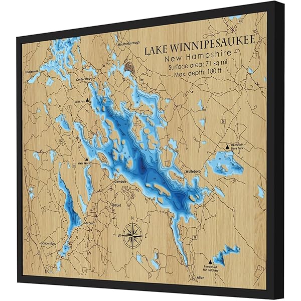 Smith Mountain Lake Contour Map