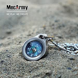 Compass Necklace, Mecarmy Keychain Compass with High Sensitivity ...