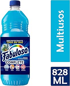 Limpiador Líquido Fabuloso Complete Azul 828 mL: Amazon.com.mx: Salud ...
