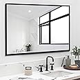 Amazon.com: KIMREAL Bathroom Mirror 30x40 Inch, Black Frame Mirror 30 ...