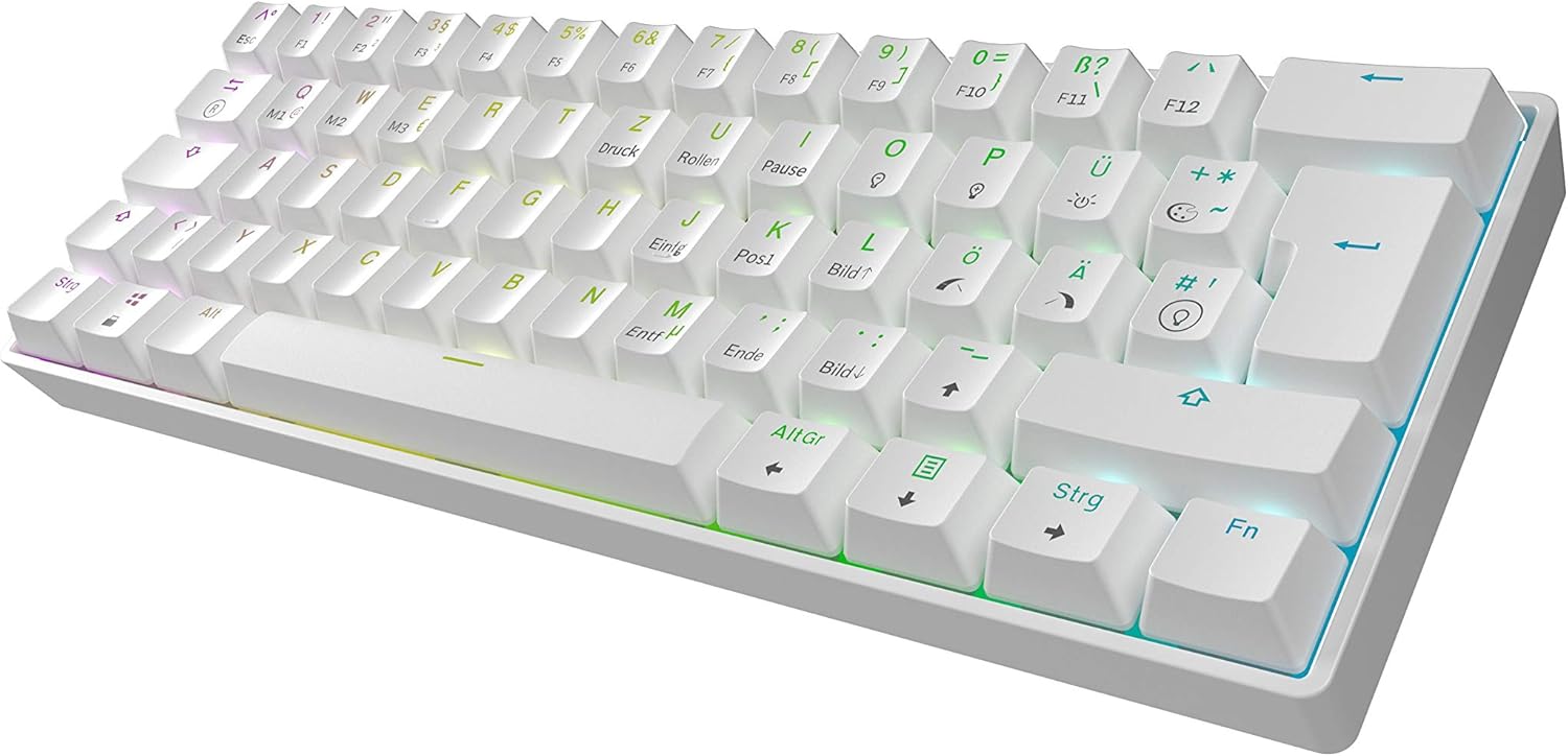 Mizar MZ60 LUNA Hot Swappable Mechanical Gaming Keyboard – 62 Keys ...